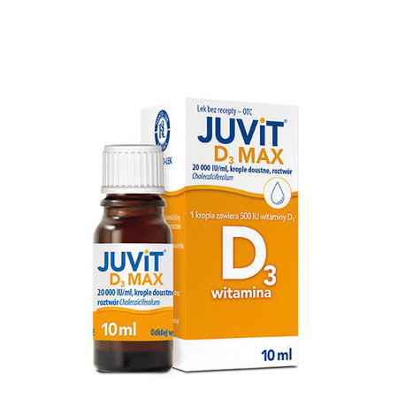 Juvit D3 Max 20000 IU/ml 10ml | ZDROWIE \ Witaminy i minerały ...