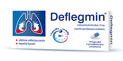Deflegmin 75mg x 10 kaps. | lek ZDROWIE \ Przeziębienie i grypa ...