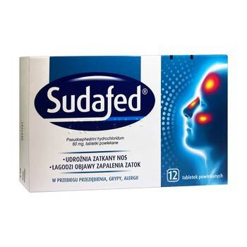 Sudafed 60 mg 12 tabletek | ZDROWIE \ Przeziębienie i grypa \ Katar i ...
