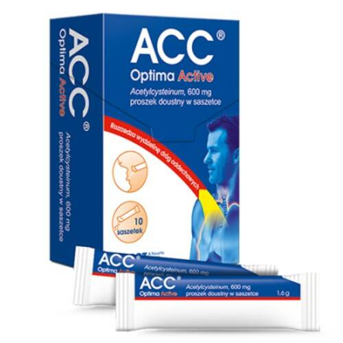 ACC OPTIMA Active x 10 saszetek | ZDROWIE \ Przeziębienie i grypa ...